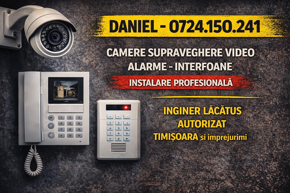 Instalare Camere Video Interfoane Alarme - 0724.150.241